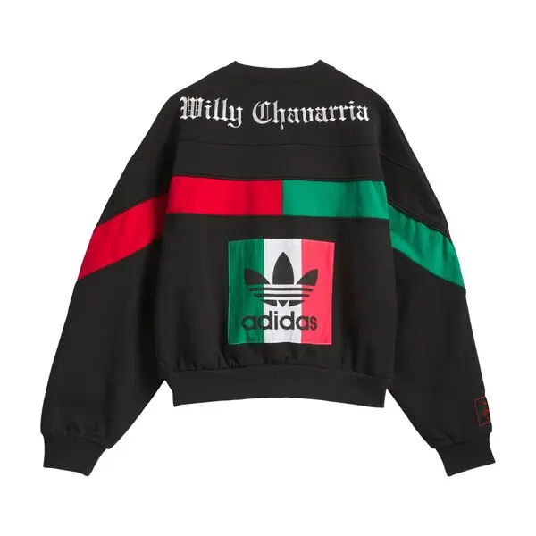 Adidas X Willy Chavarria Bball Fleece Crewneck Sweatshirt - Black