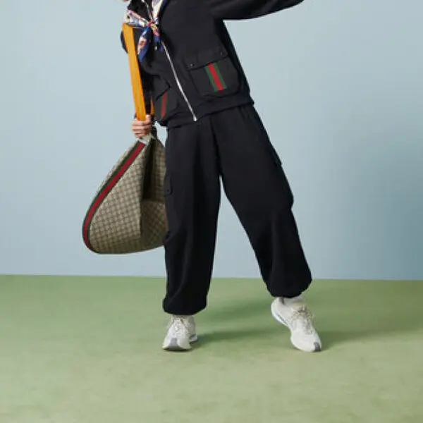 Gucci Cotton Jersey Jogging Pant With Web