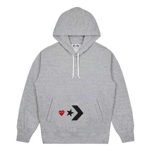 Play Comme Des Garcon X Converse Play Together Hoodie - Grey