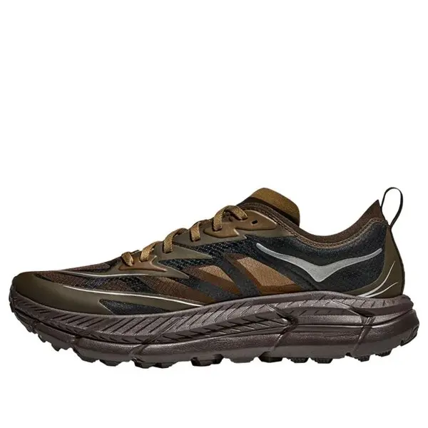 Hoka One One Mafate Speed 4 Lite Athletic Sneakers - Tree Bark/cast Iron
