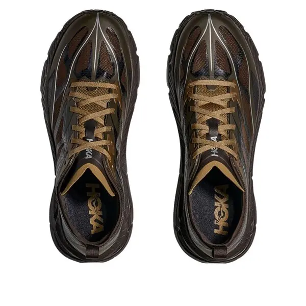 Hoka One One Mafate Speed 4 Lite Athletic Sneakers - Tree Bark/cast Iron
