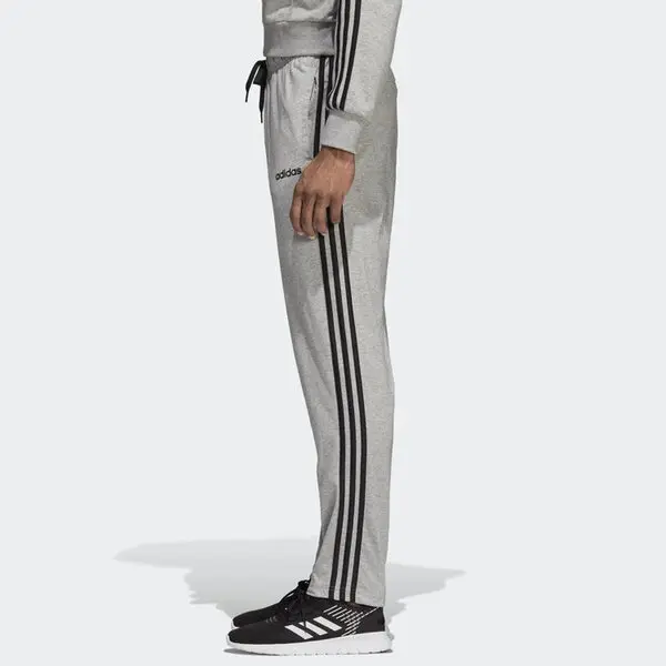 Adidas Printing Knit Drawstring Sports Pants Gray