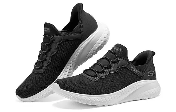 Sketchers Slip-ins Bobs Sport Squad Chaos Sneakers - Black/white