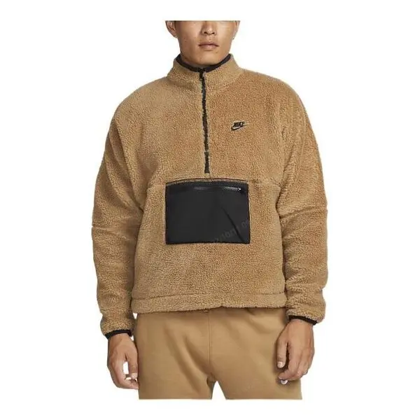 Nike Club Winter Half-zip Fleece Jacket 'tan - Default Colorway