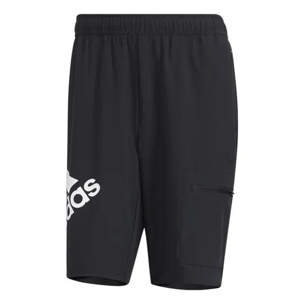 Adidas Alphabet Logo Straight Sports Shorts - Default Color