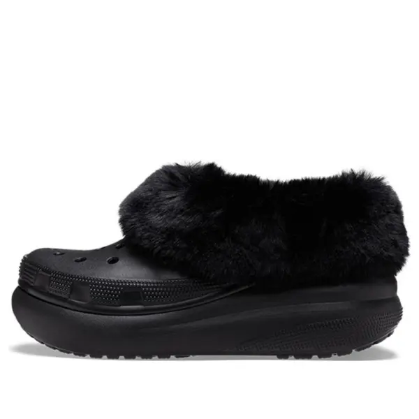 CROCS Furever Crush Shoe Clogs - Black