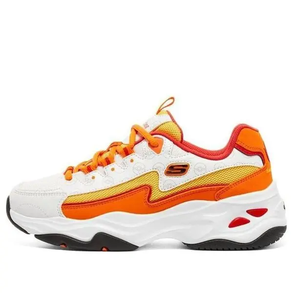 Sketchers D'lites 4.0 "white Orange" Sneakers - White/orange