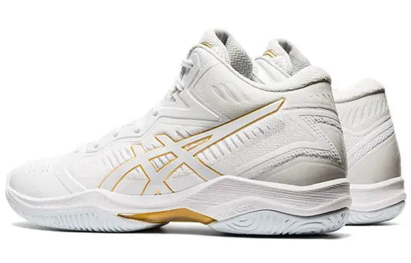 Asics High Top Athletic Footwear - White/gold
