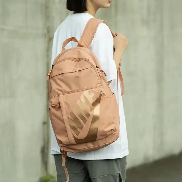 Nike Elemental Gold Logo Backpack - Pink
