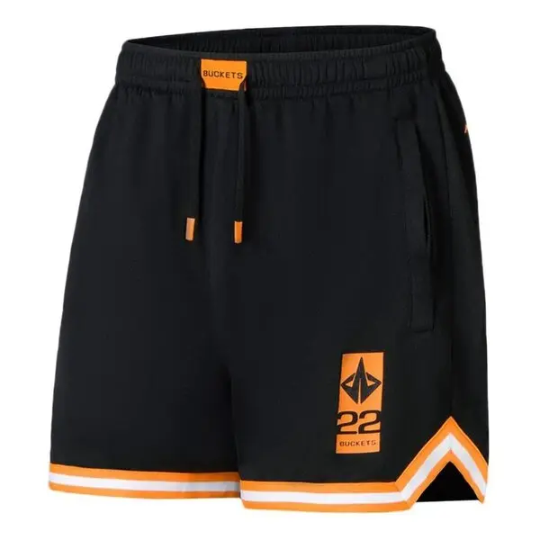 LI-NING Jimmy Butler Basketball Shorts - Black/orange/white