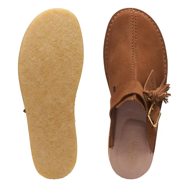 Clarks Trek Mule Suede Buckled Slip-on