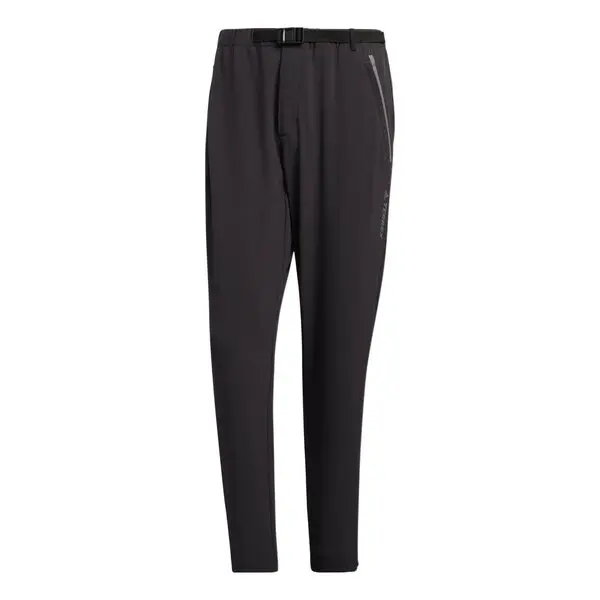 Adidas Tx Stretch Pa Logo Printing Outdoor Sports Pants/trousers/joggers Black - Multi-color