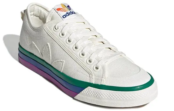 Adidas Nizza Pride Low Top Sneakers - White