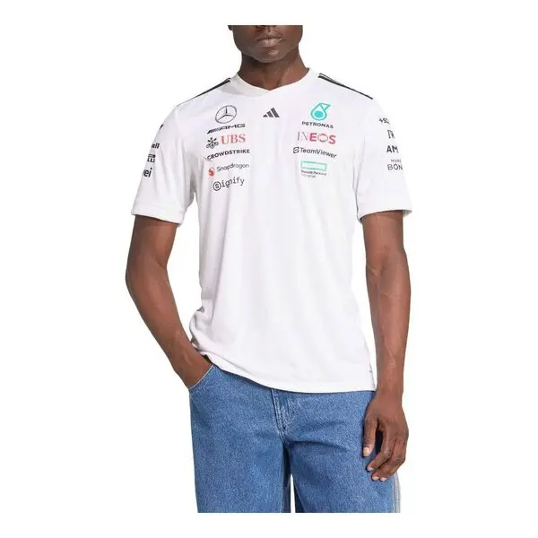 Adidas Mercedes Amg Petronas Formula One Team Driver Shirt - White
