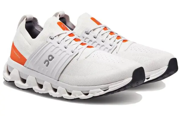 On Cloudswift 3 "ivory Flame" Sneakers - Ivory/flame