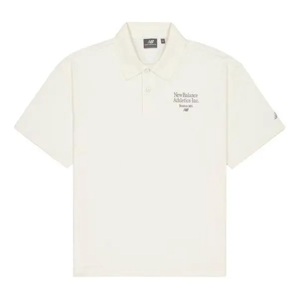 NEW BALANCE Athletics Polo Shirt Asia Sizing - Ivory