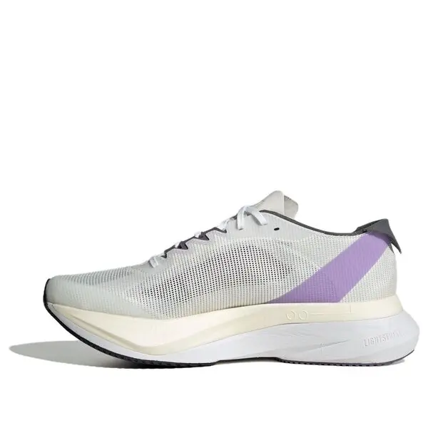 Adidas Adizero Boston 12 Running Sneakers - Cloud White/purple