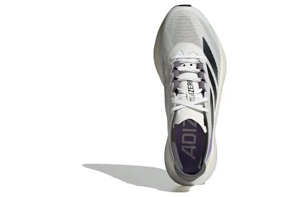 Adidas Adizero Boston 12 Running Sneakers - Cloud White/purple