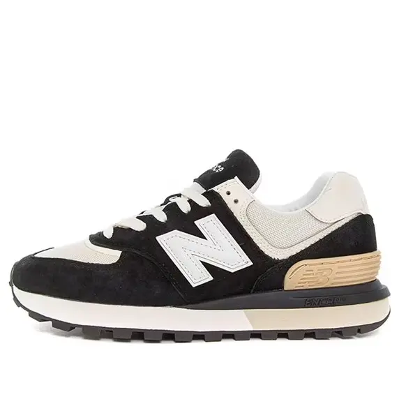 NEW BALANCE 574 Legacy Low Top Sneakers - Black/white/brown