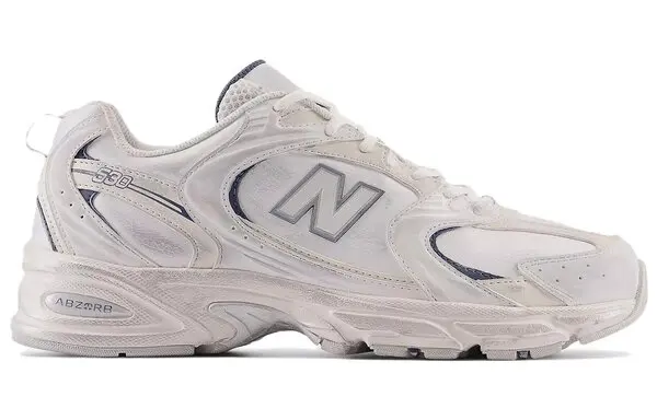 NEW BALANCE 530 Lace Up Sneakers - White/gray