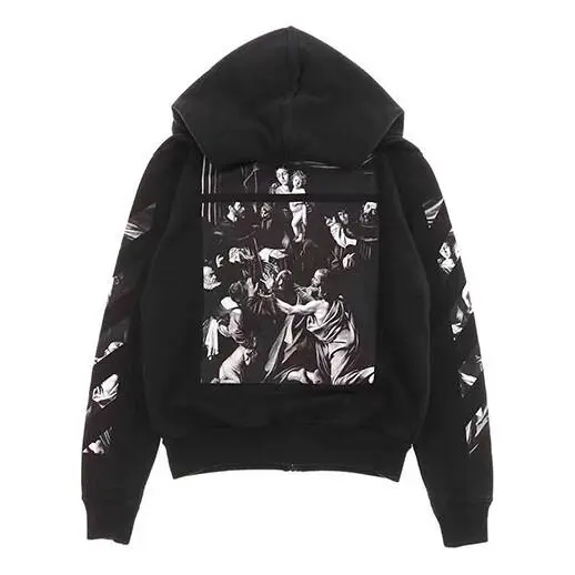 Off-White Caravaggio Square Slim Zip Hoodie /multicolor