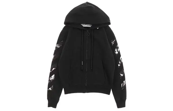 Off-White Caravaggio Square Slim Zip Hoodie /multicolor