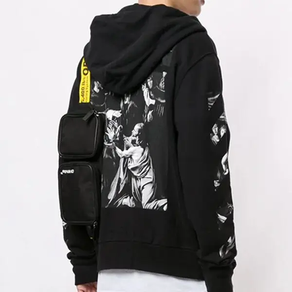 Off-White Caravaggio Square Slim Zip Hoodie /multicolor