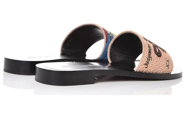 Dior Black Tarot Judgement Sandals