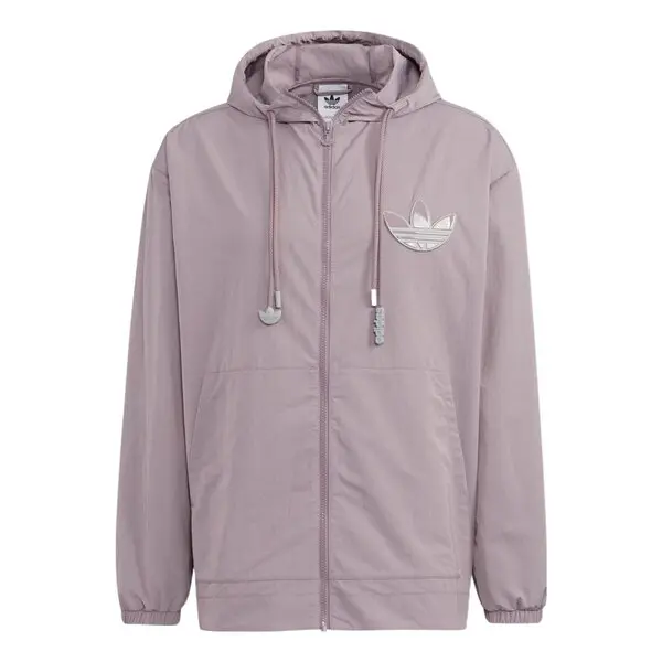 Adidas Originals Hooded Jacket With Drawstring And Back Logo