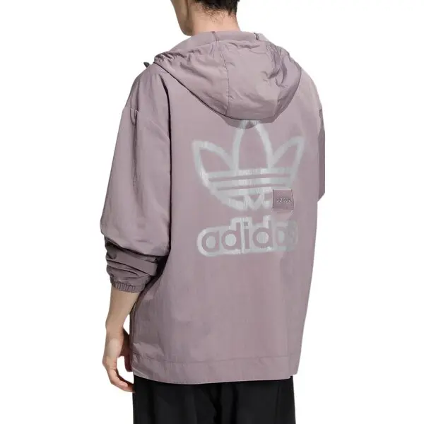 Adidas Originals Hooded Jacket With Drawstring And Back Logo