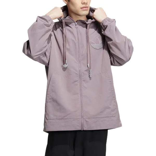 Adidas Originals Hooded Jacket With Drawstring And Back Logo