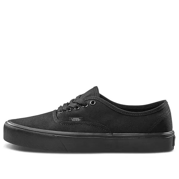 VANS Authentic Lite Canvas Lace-up Low Top Sneakers - Black