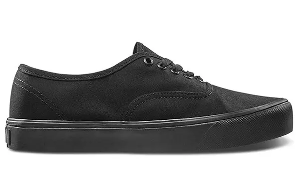 VANS Authentic Lite Canvas Lace-up Low Top Sneakers - Black