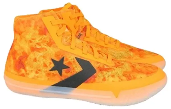 CONVERSE All Star Pro Bb "flames" High Top Sneakers - Orange/black