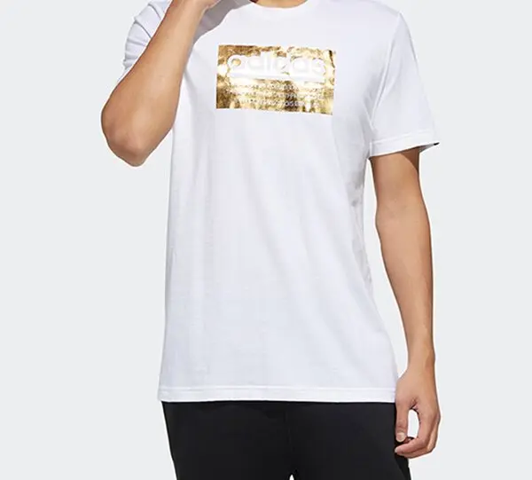Adidas M Foil Box T Printing Short Sleeve
