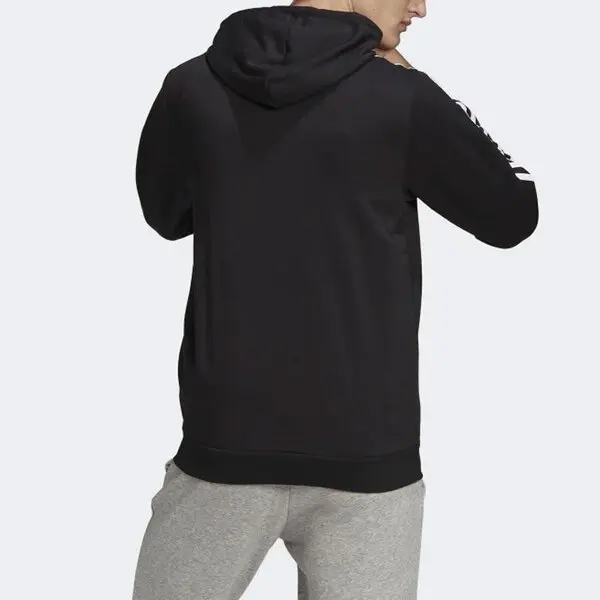 Adidas Training Zip-up Hooded Jacket With Signature Stripes