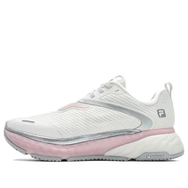 FILA Spd Cheetah Road Running Shoes - White/pink/silver