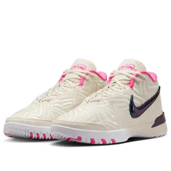 Nike Zoom Lebron Nxxt Genisus Ep Athletic Sneakers - Cream/pink