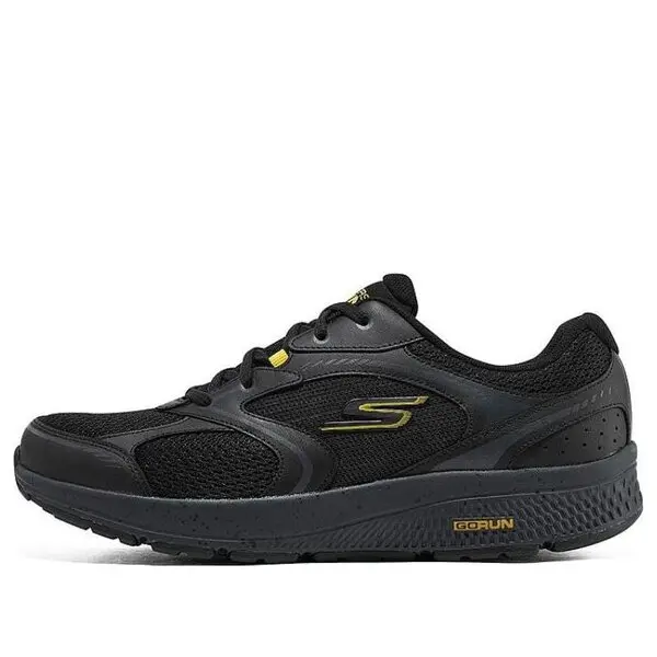 Sketchers Go Run Consistent Athletic Sneakers - Black/yellow