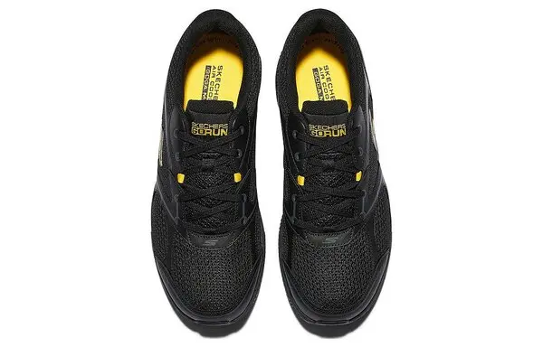 Sketchers Go Run Consistent Athletic Sneakers - Black/yellow