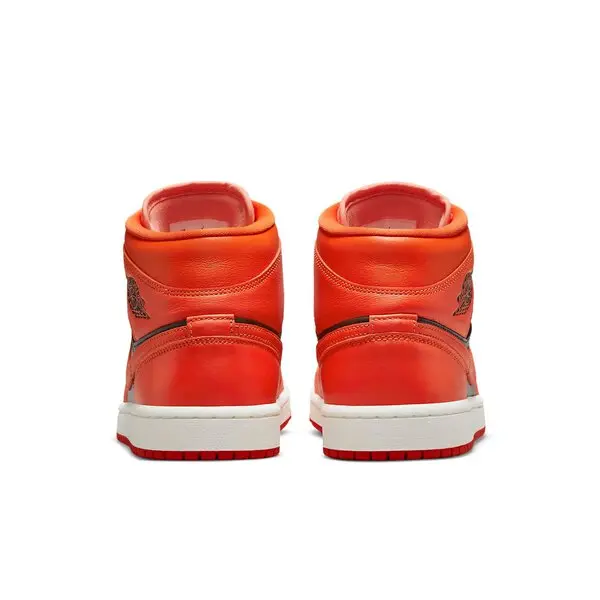 JORDAN 1 Mid Se 'rush Orange' Sneakers - Orange/black