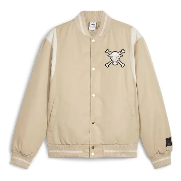 PUMA X One Piece Baseball Jacket - Putty