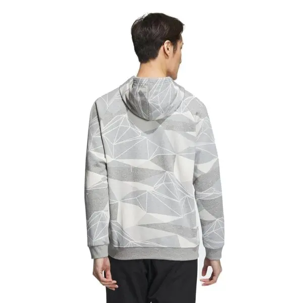 Adidas Geometric Half-zip Long Sleeve Hoodie