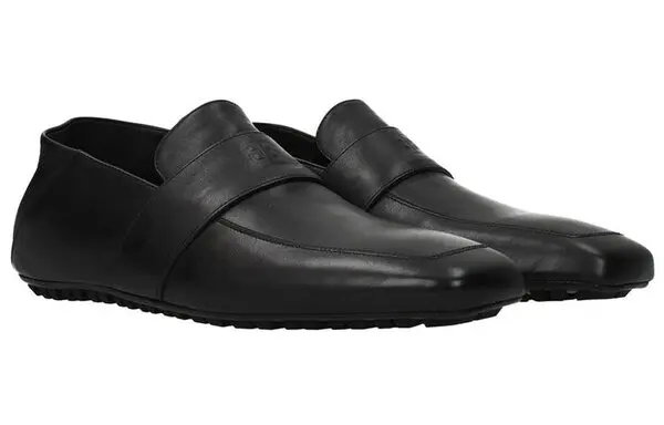 Balenciaga City Sabot Leather Loafer