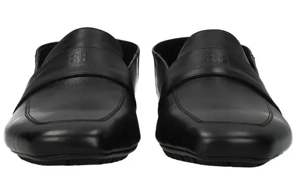 Balenciaga City Sabot Leather Loafer