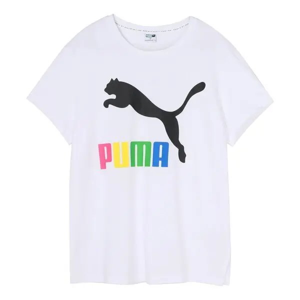 PUMA Classics Large Logo T-shirt - White