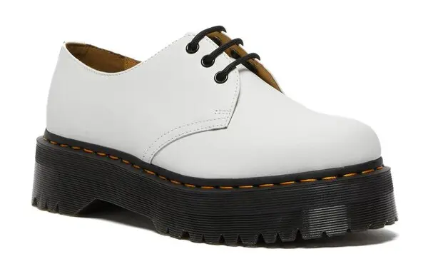 Dr. Martens 1461 Quad Platform Shoes - White