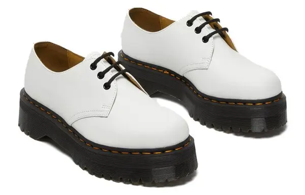 Dr. Martens 1461 Quad Platform Shoes - White