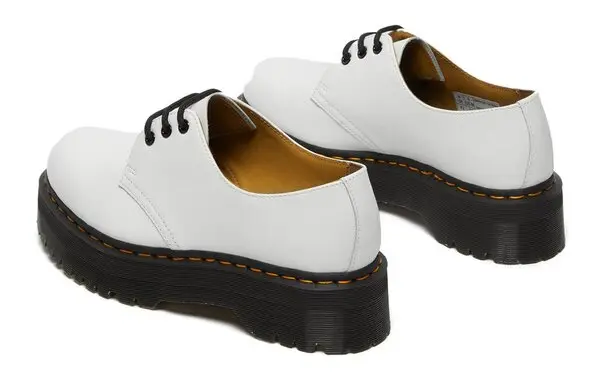 Dr. Martens 1461 Quad Platform Shoes - White