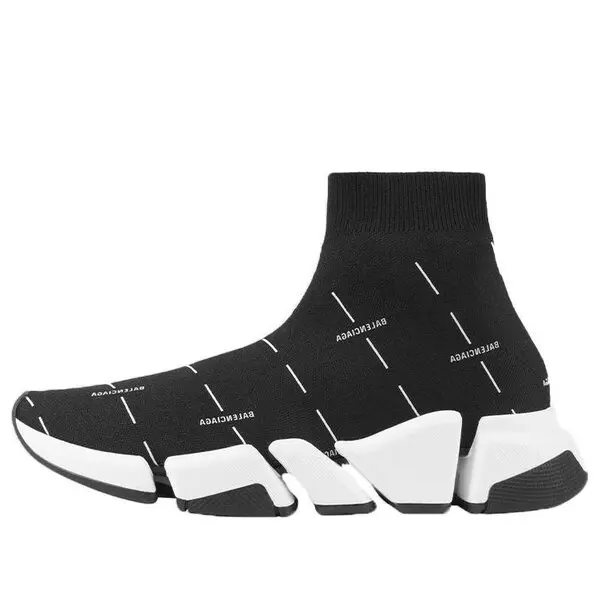 Balenciaga Speed 2.0 Sock Sneakers - Black/white